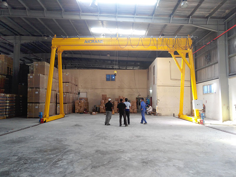 Installation Of 5 Ton Double Girder Gantry Crane In UAE