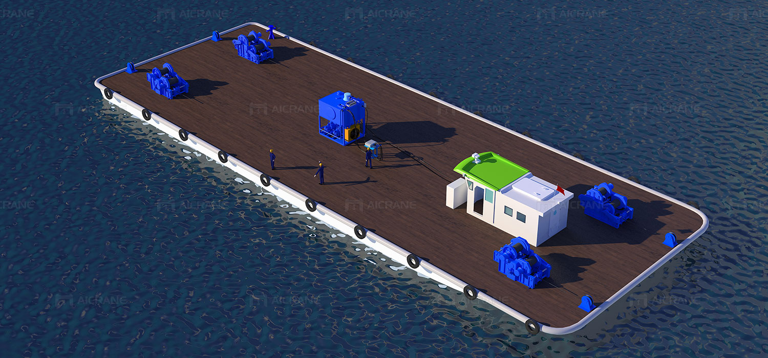 Barge Winch - Aicrane Winch Solution for Maritime Operation