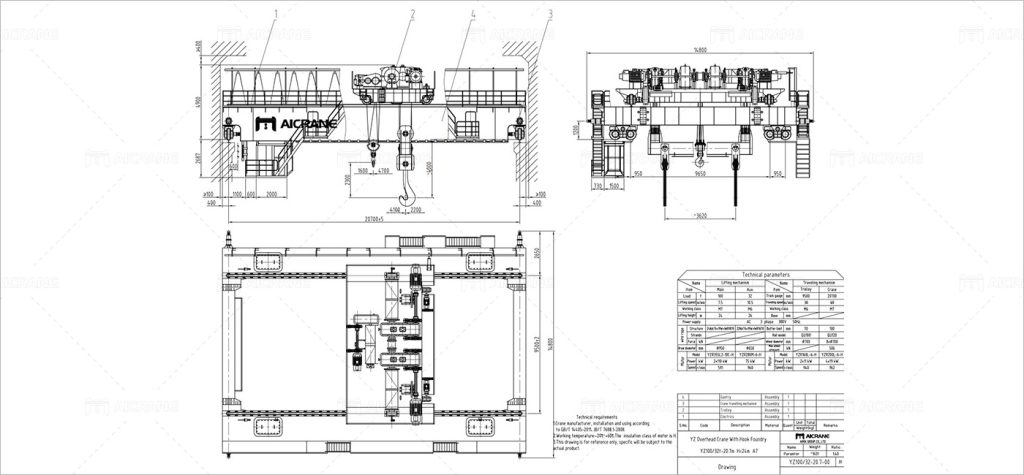 Workshop Overhead Crane - Aicrane Lifting Solution for Workshop