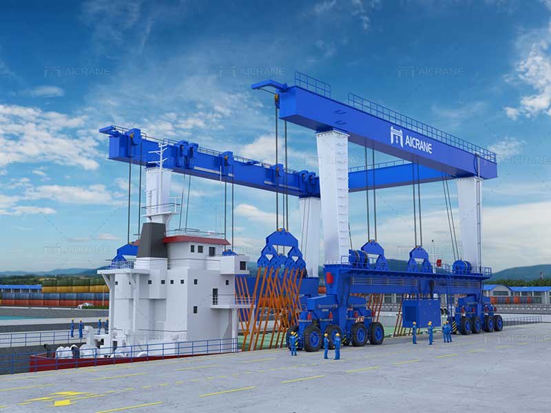 Boat Travel Lift - Aicrane 25-1200 Ton Boat Handling Solution