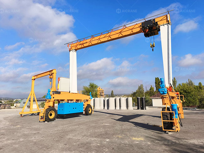 Efficient Precast Handling with Mobile Gantry Cranes in Moldova